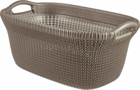 Curver Koš na prádlo Knit 40 l metalický [443841] Barva: Hnědá