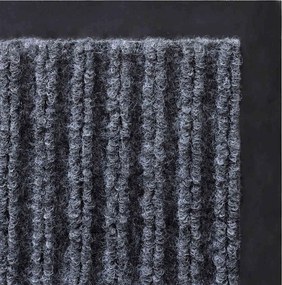PVC rohožky 2 ks šedé 90 x 60 cm 278748
