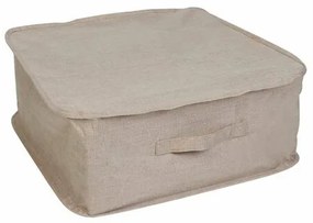 Compactor Textilní úložný box na oblečení a přikrývky se zipem Sandy 46 x 46 x 20,5 cm