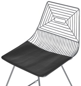 Sada 2 kovových židlí stříbrné BEATTY Beliani