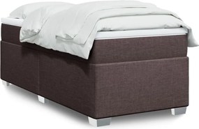 Box spring postel s matrací tmavě hnědá 80x200 cm textil 3285091