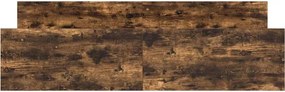 Rám postele s hlavovým a nožním čelem kouřový dub 160 x 200 cm 3203765