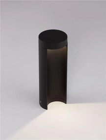 NV 9002878 Venkovní sloupkové svítidlo TIEN černý hliník a čiré sklo LED 8.5W 3000K 200-240V 55st. IP54 - NOVA LUCE