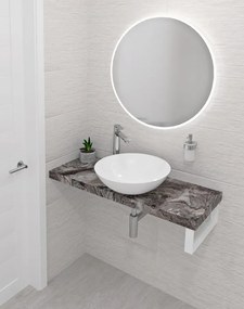 Sapho AVICE deska 130 x 36 cm šedý kámen AV13610