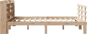 Rám postele s čelem 135 x 190 cm masivní borovice 3306843
