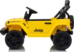 LEAN CARS Akumulátorové vozidlo Jeep Rubicon DK-JWR558 24 V, žluté