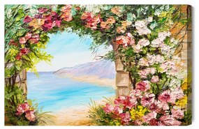 Obraz Květiny A Moře Nedostatek Nedostatek Plátno Canvas 100x70