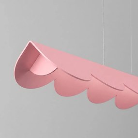 Růžové hliníkové LED závěsné svítidlo BISCUIT – Thoro