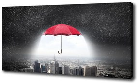 Wallmuralia Foto obraz na plátně Deštník nad městem 100x50