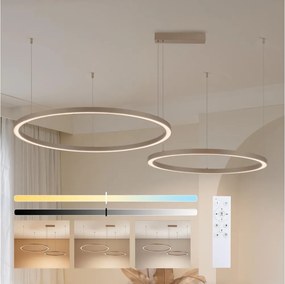 Brilagi - LED Stmívatelný lustr na lanku PORTOFINO LED/98W/230V béžová + DO