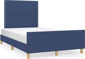 Rám postele bez matrací modrá 120x190 cm textil 3270512
