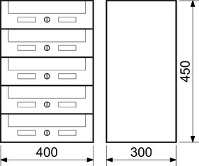 Poštovní schránka Richter Czech BK.02-5.S sestava