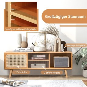 Costway TV skříň Moderní TV stolek pro televizory do 55 palce