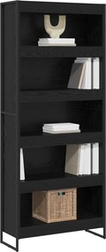 Knihovna 80 x 30 x 189,5 cm Kompozitní dřevo Černý dub 3403010