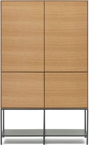 Skříň v dekoru dubu v přírodní barvě 97,5x160x40 cm Vedrana – Kave Home