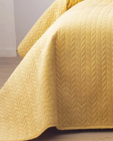 Sametový přehoz Silky Touch 220x240cm yellow
