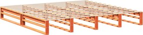 Postel bez matrace voskově hnědá 180 x 200 cm masivní borovice 3306506