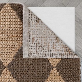 Hnědý/v přírodní barvě ručně tkaný koberec s příměsí juty 120x170 cm Effie Diamond – Flair Rugs