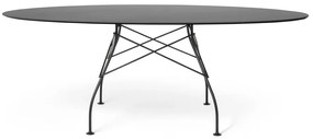 Venkovní stůl GLOSSY OVAL, více variant - Kartell Barva: Černá/černá
