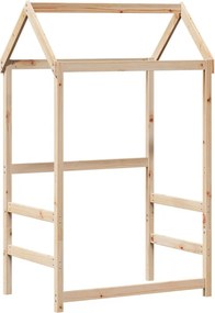 Válenda se střechou 80 x 200 cm masivní borové dřevo 3282237