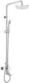 Mereo - Sprchový set s vanovou baterií, 23x23 cm, chrom CBE60101SBM