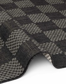 Ted Baker, Kusový koberec Ted Baker Haringey 106385 Black White, 80x200, černobílá, chodba / předsíň