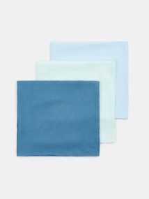 Sinsay - Sada mušelínových plen 3 pack - tyrkysová