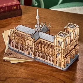 RoboTime 3D dřevěná skládačka Pařížská katedrála Notre-Dame