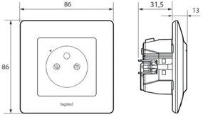 Legrand Valena Life with Netatmo zásuvka bílá 752193