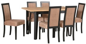 Jídelní stůl IKON 5 + doprava zdarma deska stolu artisan, nohy stolu / podstava černá
