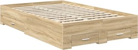 Rám postele s čelo Sonoma dub 120 x 200 cm Kompozitní dřevo 3408292