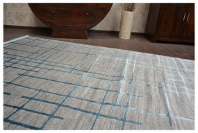Luxusní kusový koberec akryl Strap šedý 80x300cm