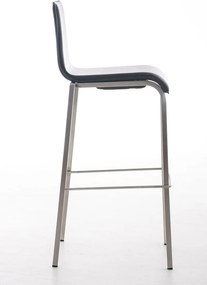 Barová židle Avola Leder Flach E78 – černá