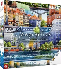 GOOD LOOT Puzzle Imagination: Tytus Brzozowski - Warsaw bridges / 1000