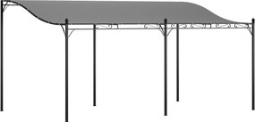 Outsunny Pergola s přístřeškem, voděodolná sluneční clona, samostatný zahradní altán pro terasu, přibližně 3x5x2,5 m, tmavě šedá | Aosom