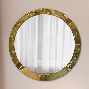 Kulaté zrcadlo s dekorem Kovové víry fi 90 cm