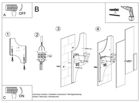 Bílé nástěnné svítidlo Veronica – Sollux