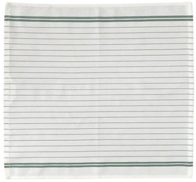 Jerry Fabrics Utěrka bavlna 50x56 cm Zelené pruhy 3 ks