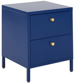Noční stolek se zásuvkami modrý KYLEA Beliani