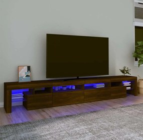 vidaXL TV skříňka s LED osvětlením 260x36,5x40 cm [3152822] Barva: hnědý dub