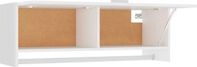 vidaXL Šatní skříň 100 x 32,5 x 35 cm dřevotříska [815214] Barva: bílá s vysokým leskem