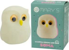 Mary's LED silikonová noční lampička RGB - sova