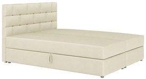 Kontinentální postel 140x200 cm Waller Comfort (béžová) (s roštem a matrací). 1056367
