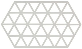 Zone Denmark Silikonová podložka pod horké Triangles Warm Grey 24 cm