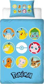 Dětské povlečení POKÉMON TEAM barevné Rozměr povlečení: 70 x 80 cm | 140 x 200 cm