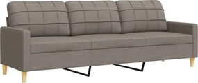 2dílná sedací souprava s polštáři taupe textil 3278342