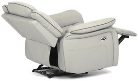 AUTRONIC TV a relaxační křeslo s elektrickým ovládáním, potah ekokůže v odstínu lanýž TV-4119 LAN