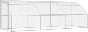 Psí kennel 3 ks Stříbrná 6 x 2 x 2 m Pozinkovaná ocel 3368337