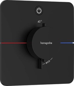 Hansgrohe ShowerSelect Comfort Q, termostat pod omítku pro 1 spotřebič, černá matná, HAN-15581670