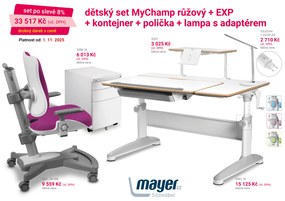 Mayer CZ Dětský set MyChamp růžový + EXP Mega